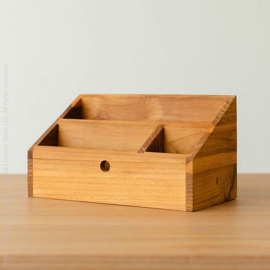 Takara Teak Desk Organizer - texxture™