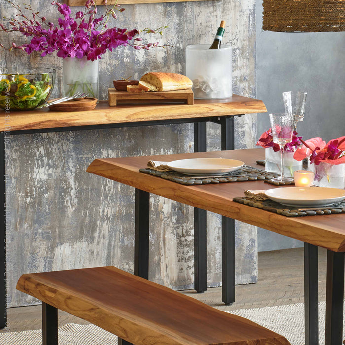 Takara™ Teak Live Edge Console Table - texxture™ — texxture home