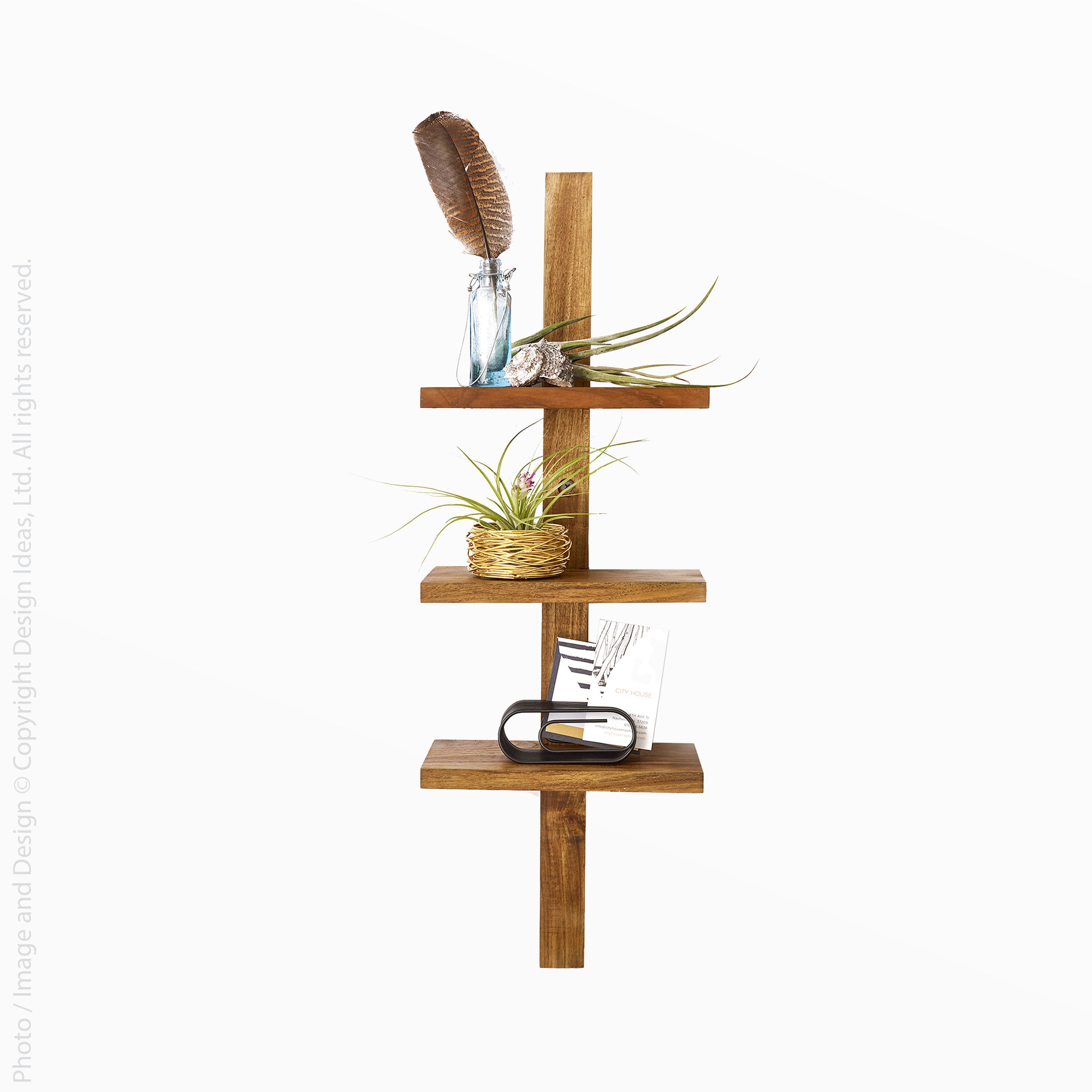 Takara Teak Column Shelf (Mini) - texxture™