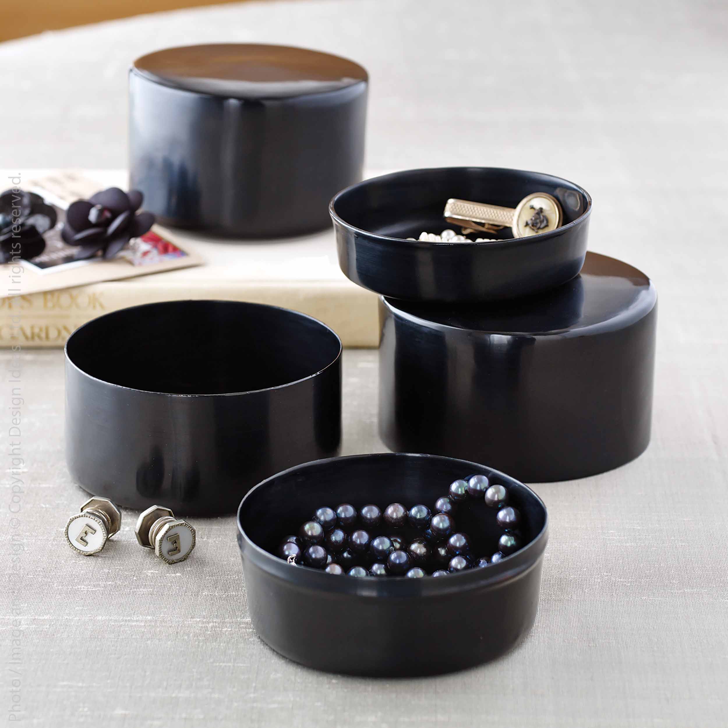 Bagan™ Lacquered Bamboo Box (nested set of 3) - texxture™